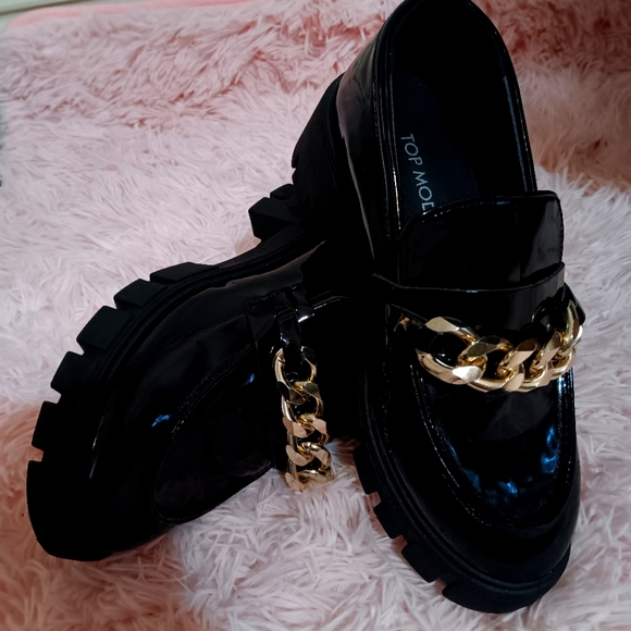 TOP Moda | Shoes | Patent Leather Woman Shoes Size 6 In Black | Poshmark